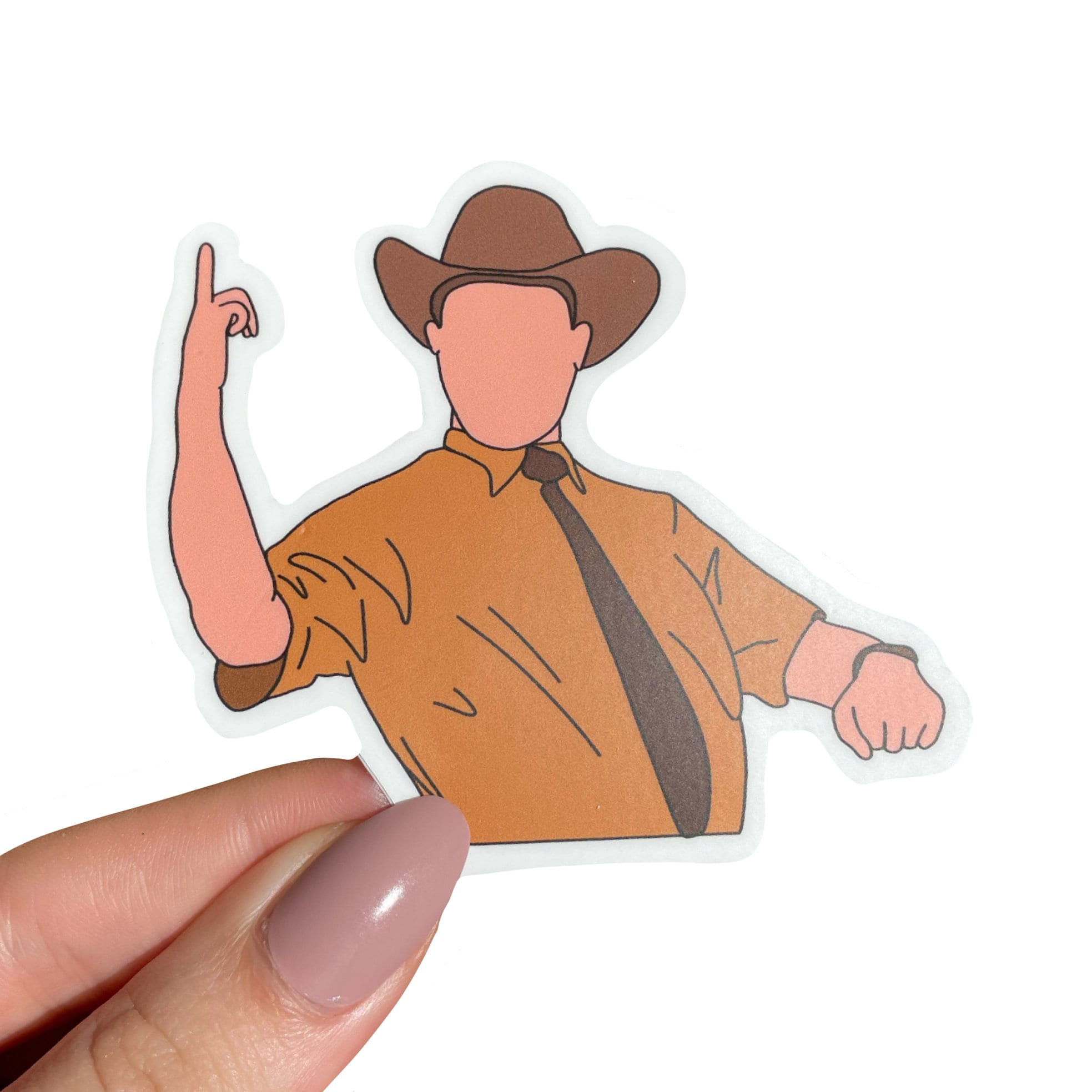 Cowboy Dwight Sticker | PyrPaw